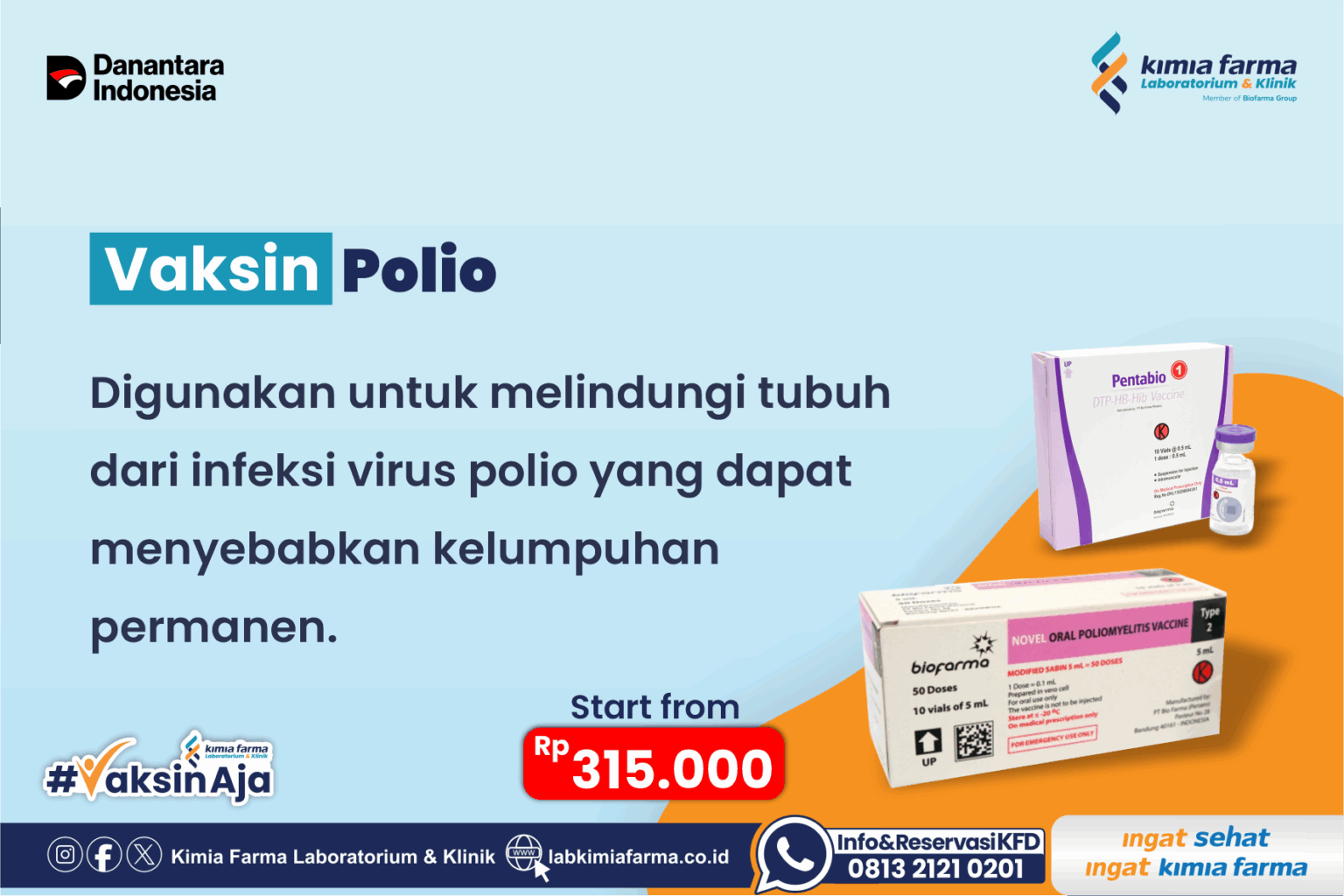 Vaksin Pneumonia (PCV/IPD) – Kimia Farma Laboratorium & Klinik