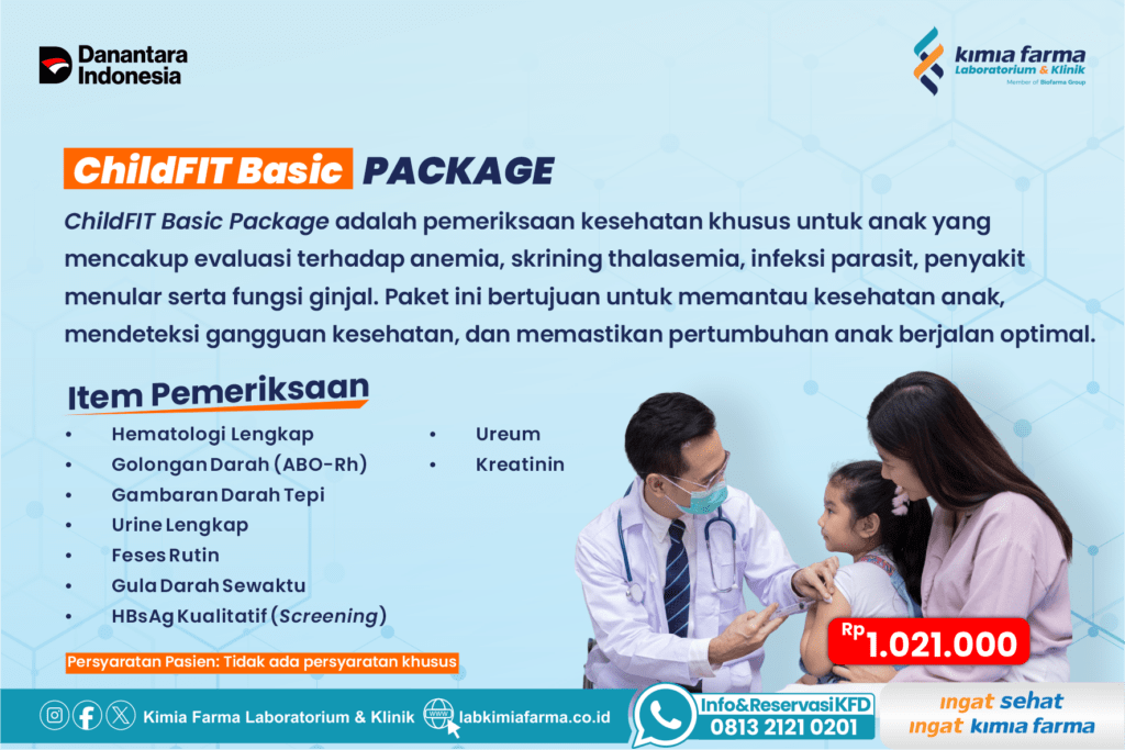 ChildFIT BASIC PACKAGE – Kimia Farma Laboratorium & Klinik
