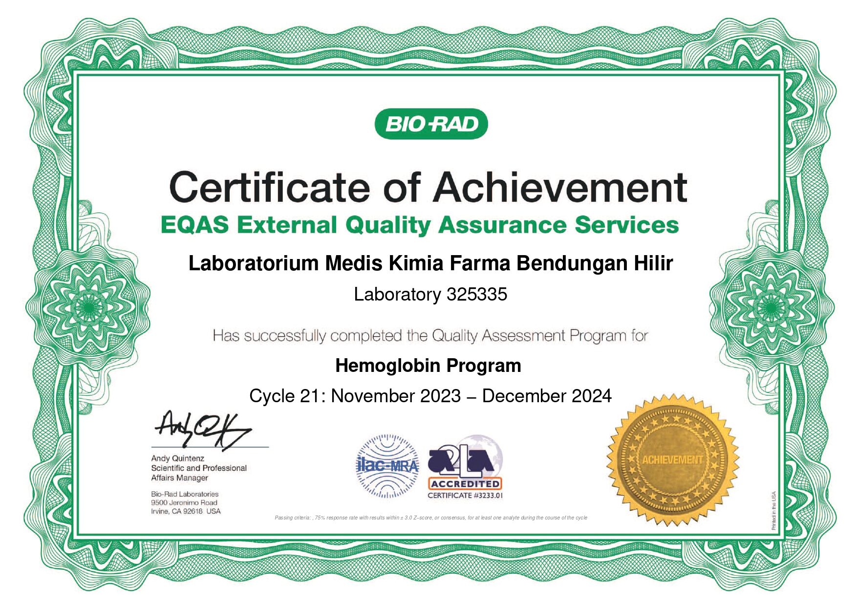 Bio-Rad – Kimia Farma Laboratorium & Klinik